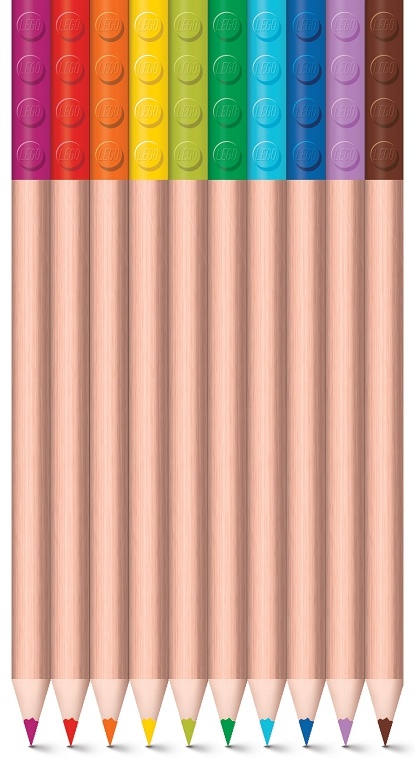 LEGO 12pk Color Pencil with topper