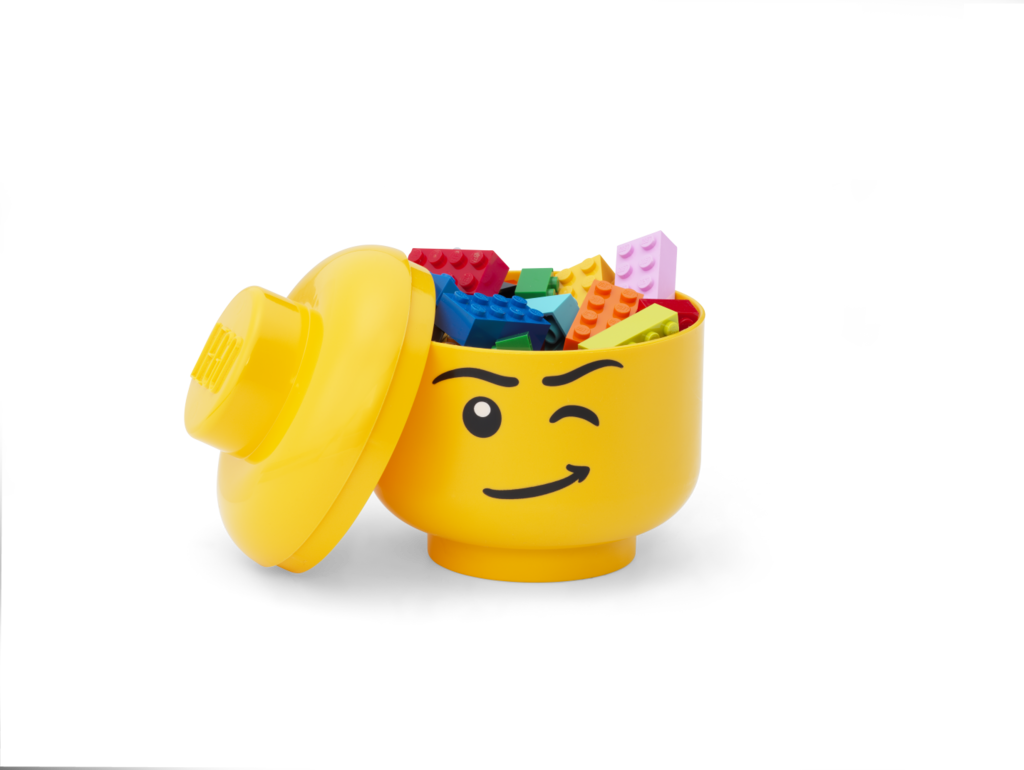 LEGO úložná hlava (mini) - mrkající chlapec