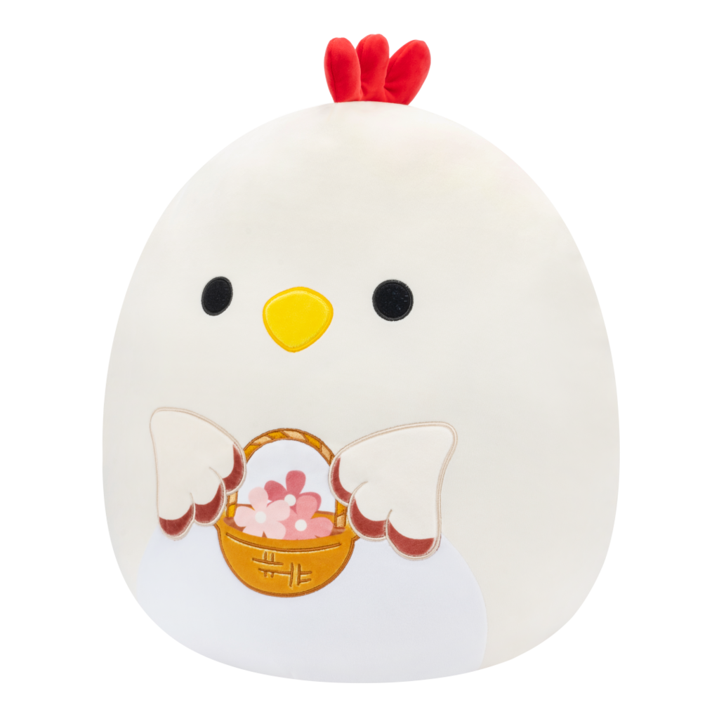 SQUISHMALLOWS Todd the Beige Rooster W/Flowers