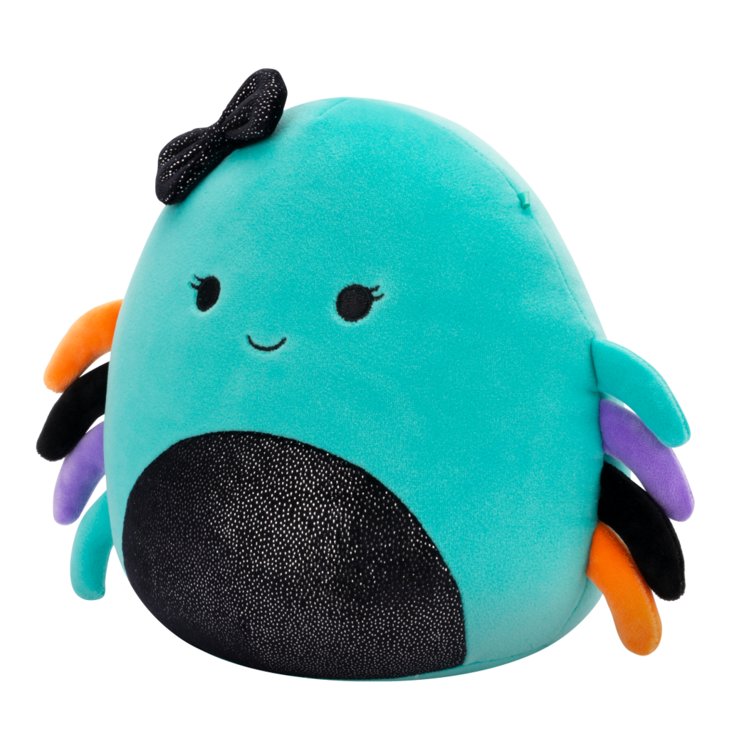 SQUISHMALLOWS Cheryl - Teal Spider W/Sparkle Belly and Bow