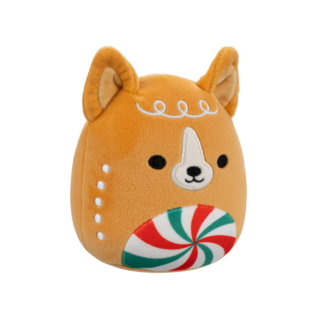 SQUISHMALLOWS Louis the Brown Corgi Gingerbread Cookie, 13 cm