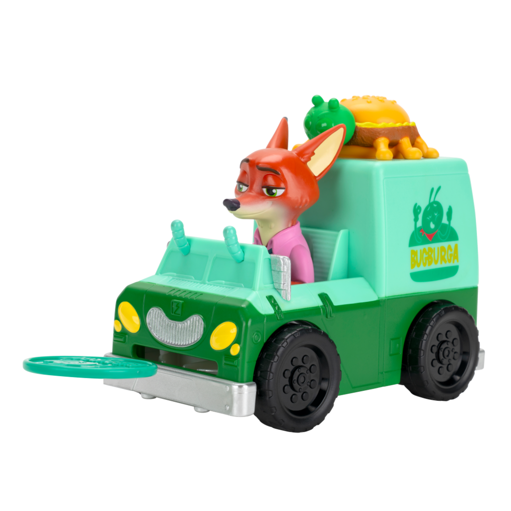 Zootopia figures with car - Nick the fox